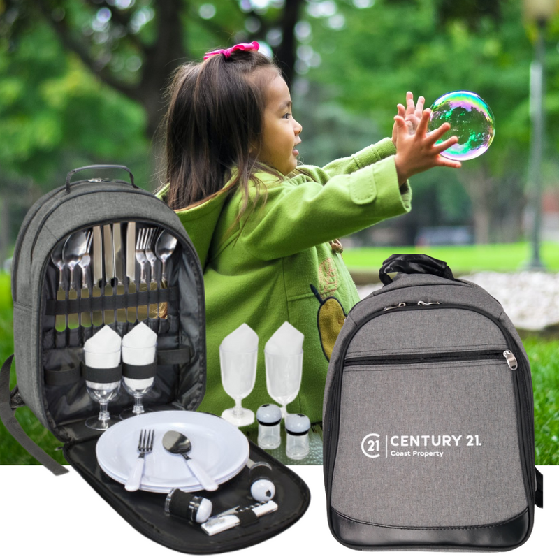 Arcadia Picnic Backpack with Your Logo – CENTURY 21 PROMO SHOP AUSTRALIA